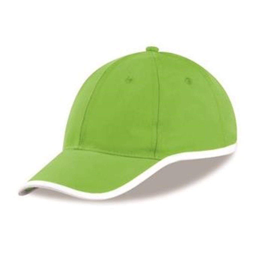 New Jersey Cap - 6 Panel - Lime - Stadium Sport
